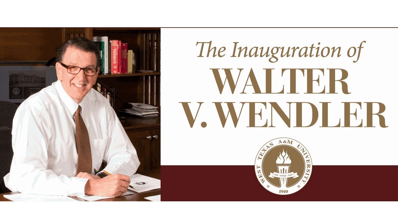 The Inauguration of Walter V. Wendler - YouTube