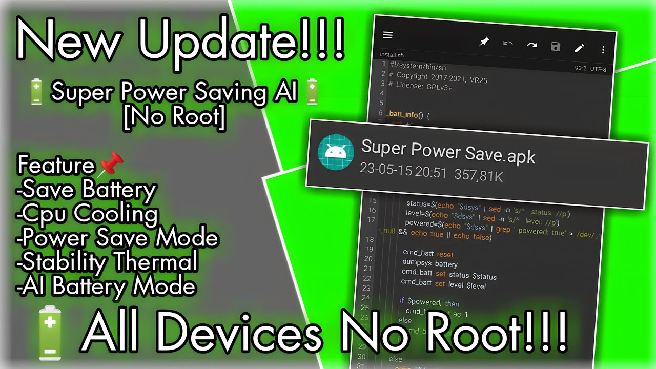 New Update..!!!! 🔋Super Power Saving AI All Devices🔋| No Root - YouTube