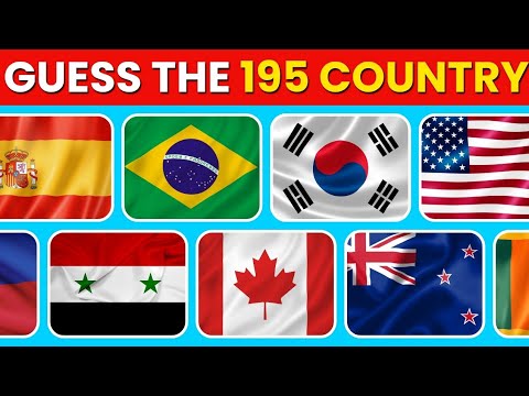 🚩 Guess The Country By Flag Quiz 🌍 || Can You Guess The 195 Flags ...
