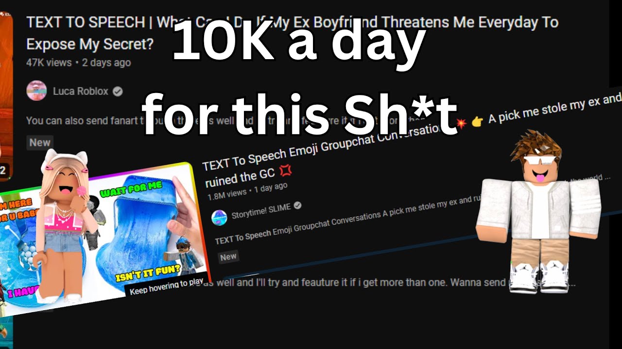 These Roblox Text-To-Speech Channels are Pumping out TONS OF VIEWS ...
