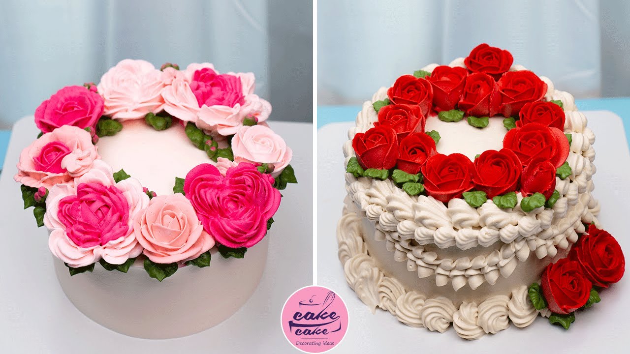 Top 10+ Rose Cake Tutorials Like a Pro | So Beautiful Rose Cake Designs ...