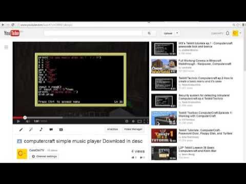 Computercraft how to install a code into a computer - YouTube