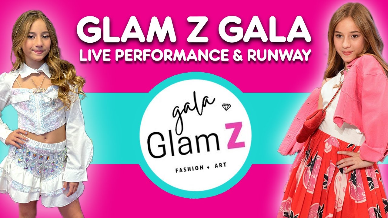 Live at GLAM Z GALA 💓🎤 Singing Live & walking on the runway - YouTube