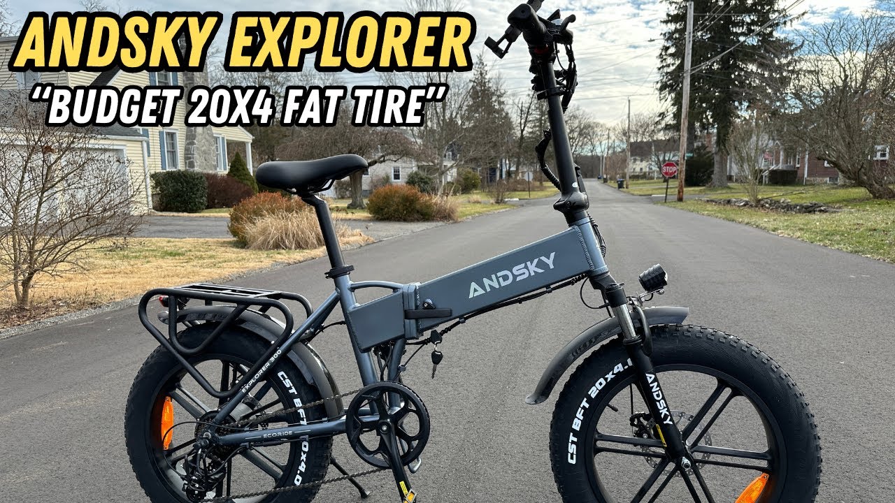 Andsky Explorer Folding Fat Tire Ebike Review - YouTube