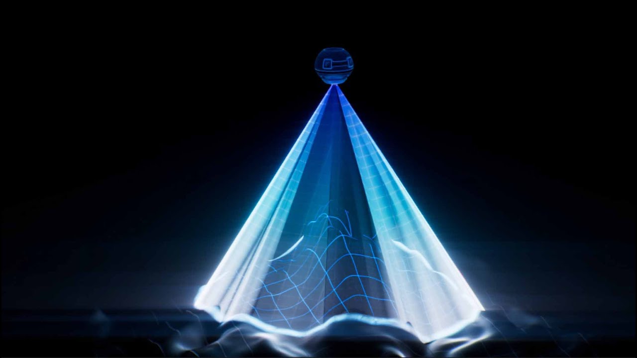 C4D technology laser terrain scanning effect - YouTube