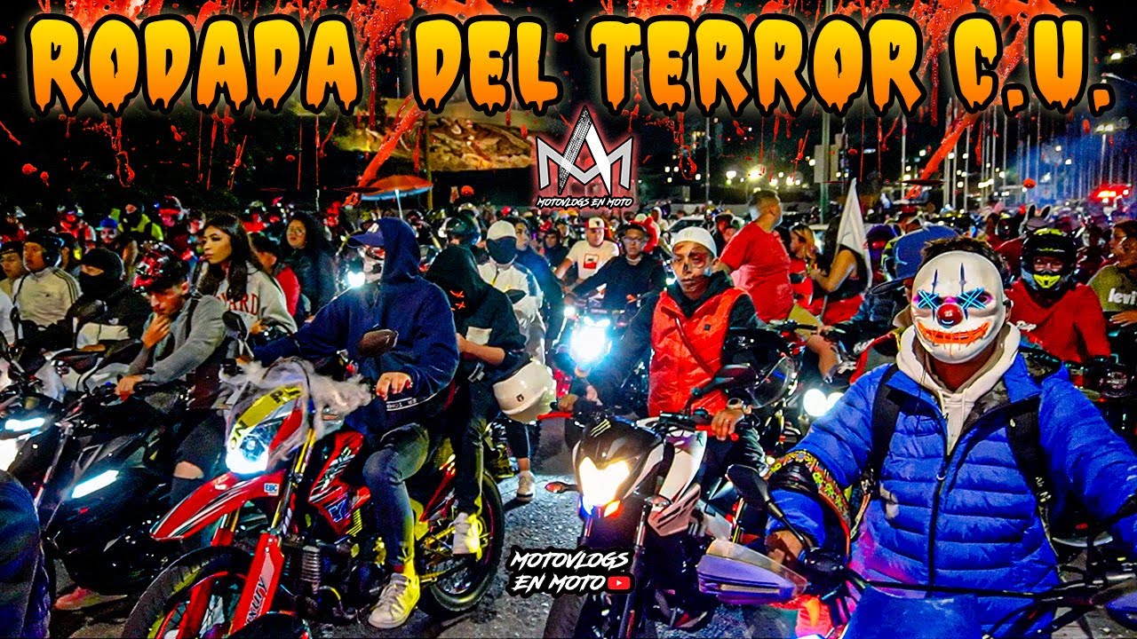 Salida de la MEGA RODADA DEL TERROR de C.U. 2023 🔥🎃 - YouTube