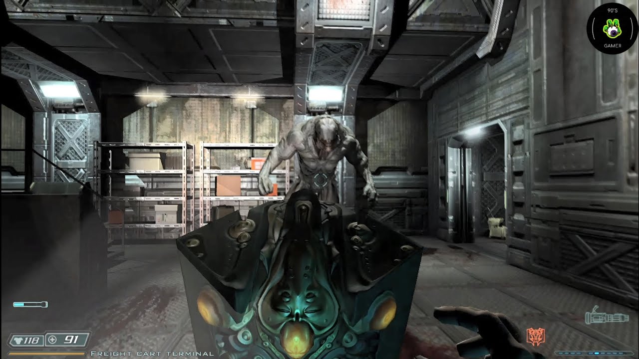 🥵CREATURES ARE EVERY WHERE KILLING THEM WITH SOUL- CUBE IN DOOM 3 (Full ...