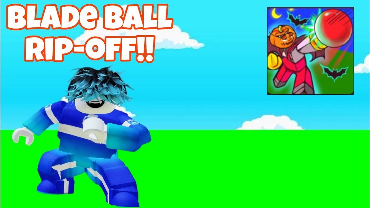 playing a fake blade ball game - YouTube