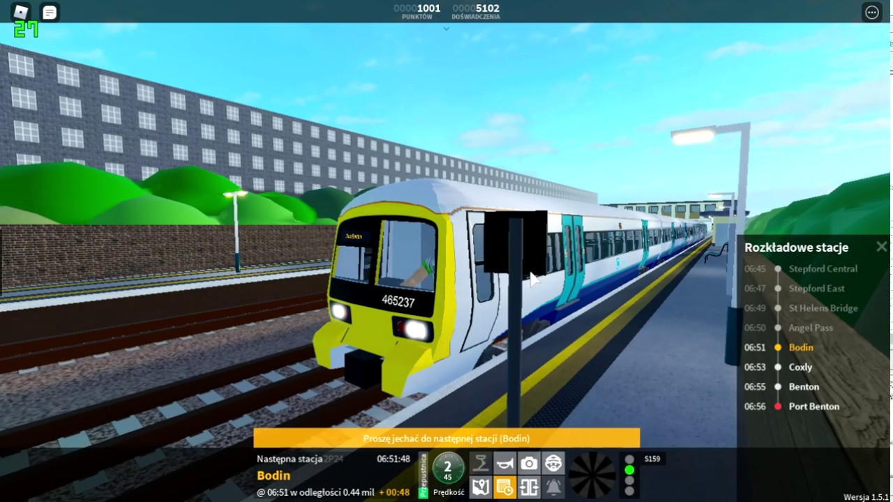 Przejazd Connectem class 465 na lini Stepford Central - Port Benton ...