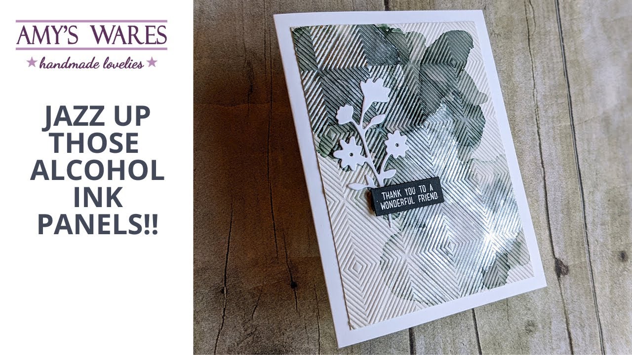 Not sure what to do with those alcohol ink panels you made? Jazz up ...