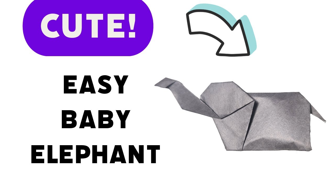 Easy Origami Elephant How to Fold Akira Yoshizawa's Easy Baby Elephant ...