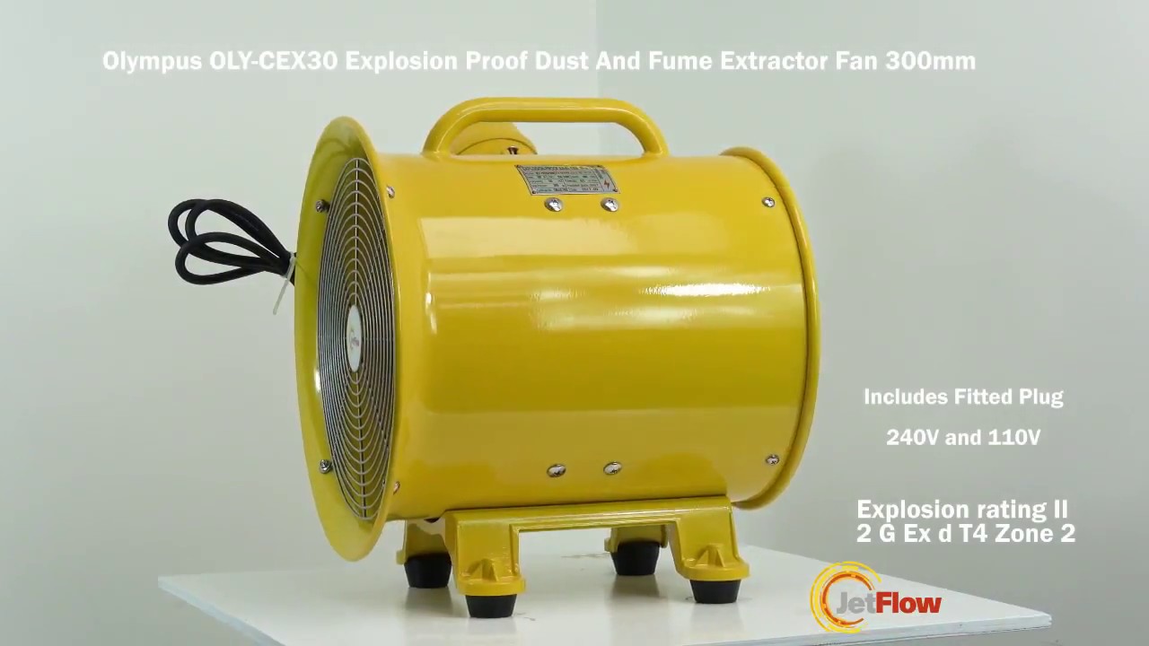 Olympus OLY-CEX30 Explosion Proof Dust And Fume Extractor Fan 300mm ...