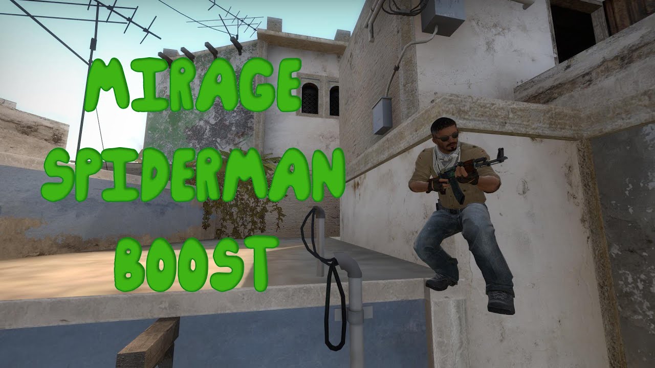CS:GO - Map Secrets #5 Mirage Spiderman Boost [MID] - YouTube