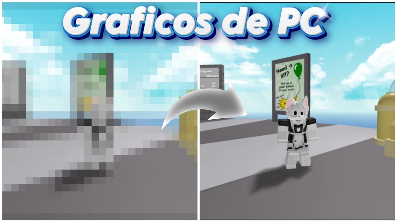 COMO TENER GRAFICOS DE PC EN ANDROID ROBLOX | ROBLOX SE VE PIXELADO ...