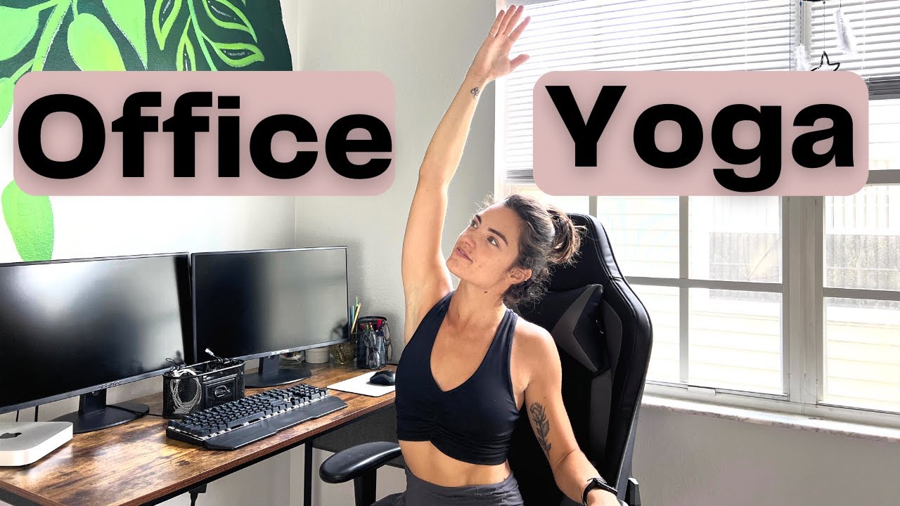 8 Minute Office Break Yoga Full Body Desk Stretch Youtube
