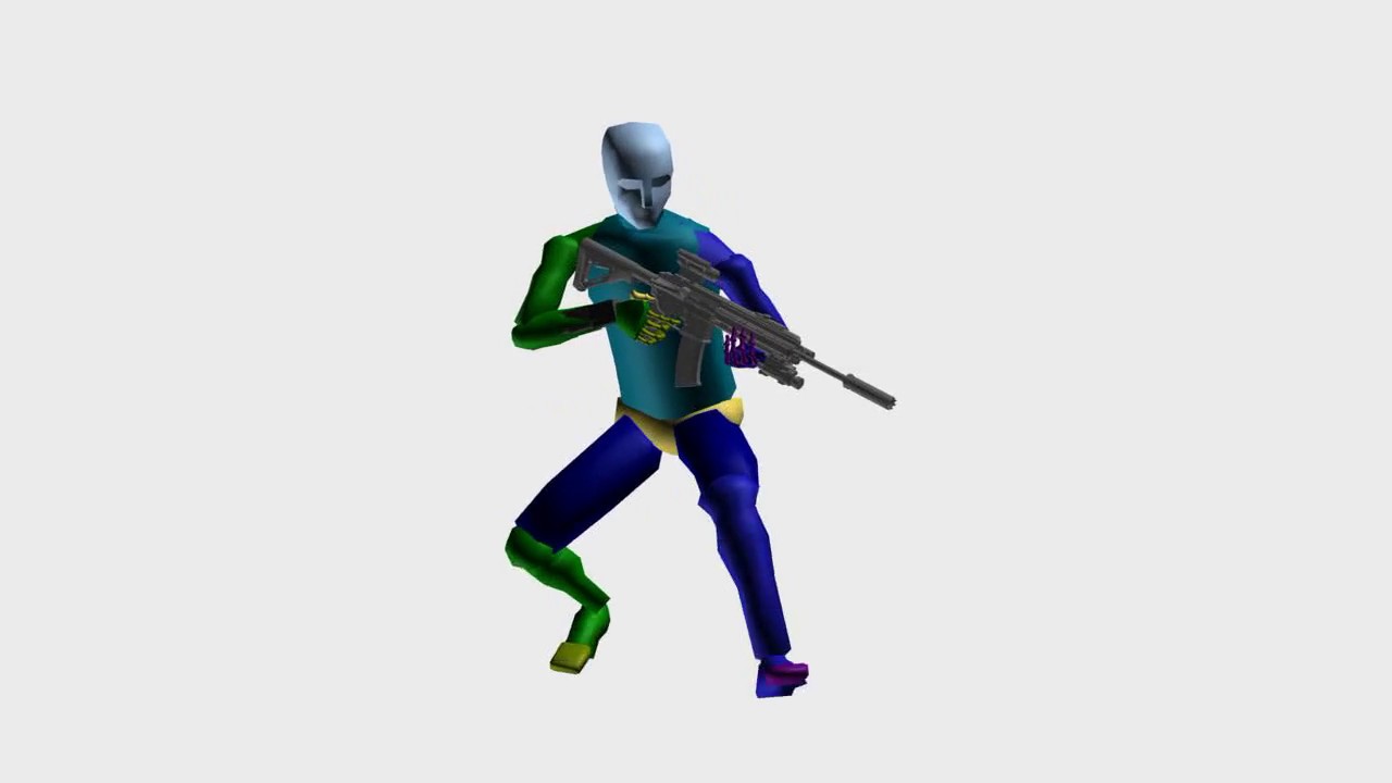 Game Animation - Locomotion Rifle Crouch Walk Start Turn Right Up (3ds ...