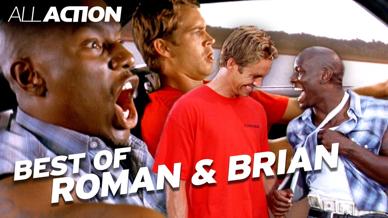 Best of Roman and Brian | Fast & Furious | All Action - YouTube