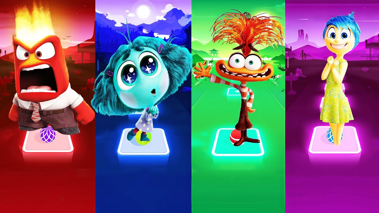 Anger vs Envy vs Anxiety vs Joy Inside out 2 tiles hop coffin dance ...