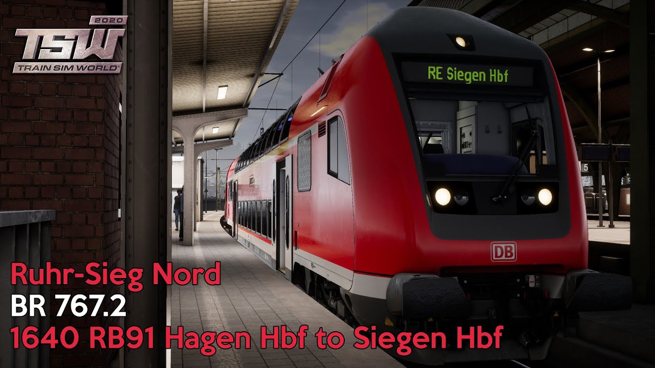 1640 RB91 Hagen Hbf to Siegen Hbf - Ruhr-Sieg Nord - BR 767.2 - Train ...