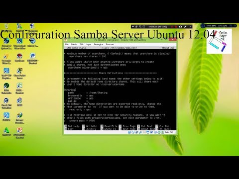 Configuration Samba Server OS Ubuntu Server 12.04 on Virtual Box. - YouTube