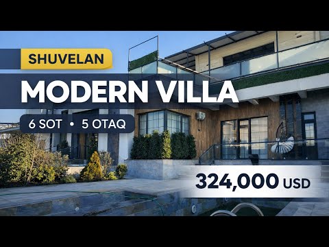 Shuvelanda 6 sotda modern villa Saunasi ile #emlak #villa #bagimaz