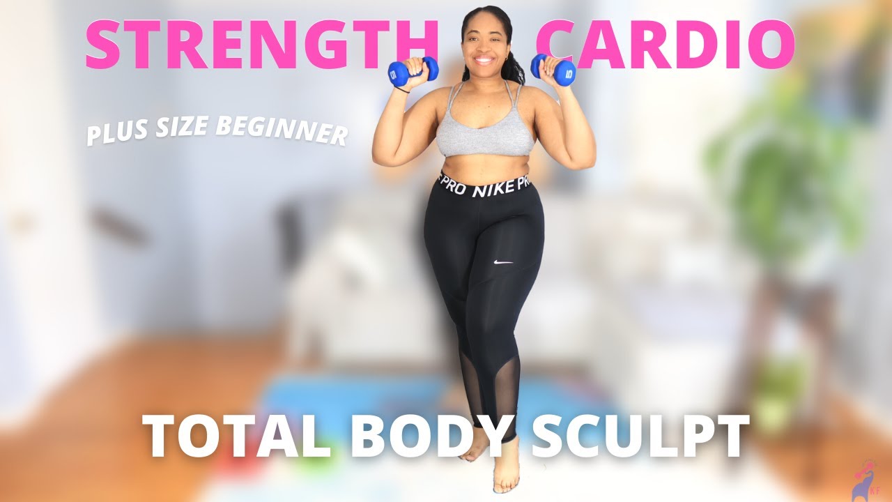 PLUS SIZE Beginner 30 Min Full Body Strength & Cardio Workout, All ...