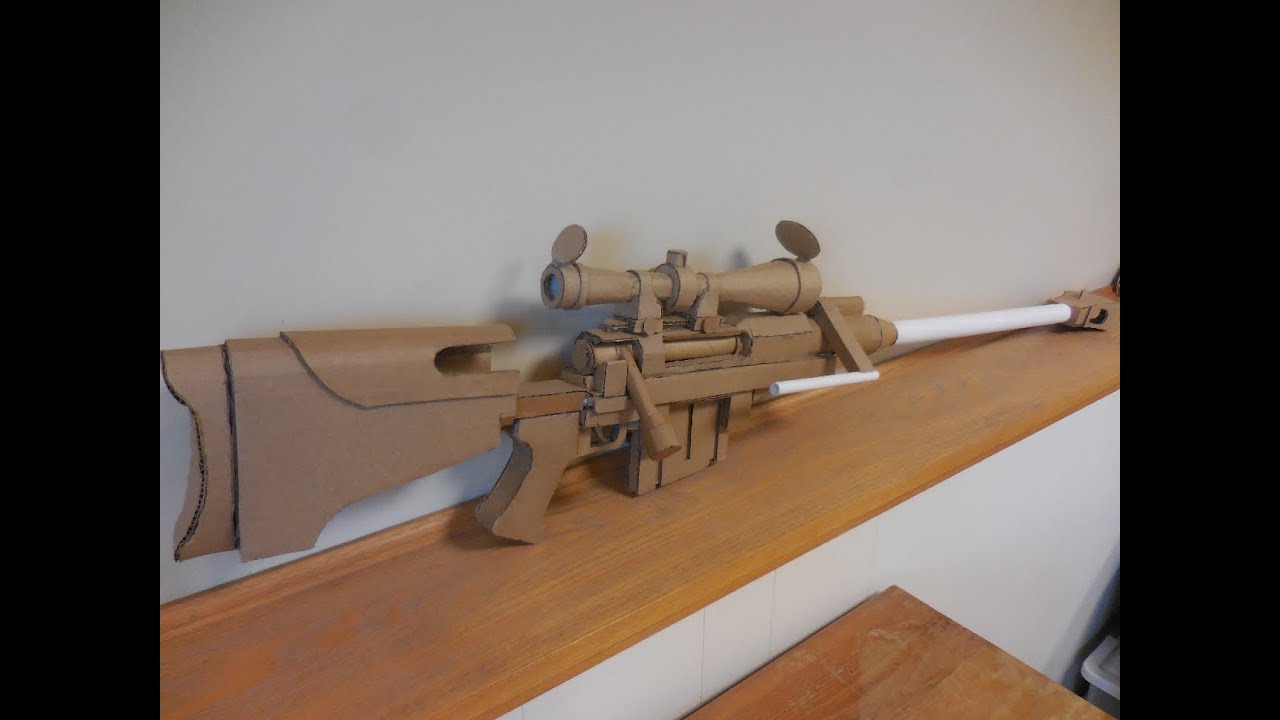 Cardboard PGM Hecate II (Anti-Materiel Rifle) and 100 subs! - YouTube