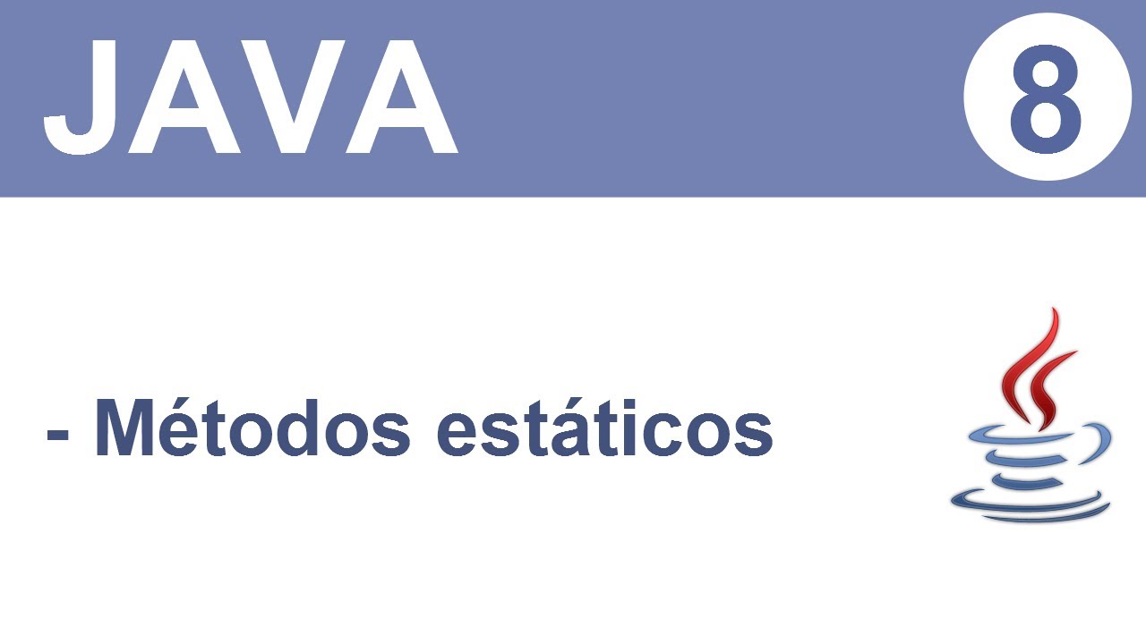 Video #8 - Métodos estáticos en Java - YouTube