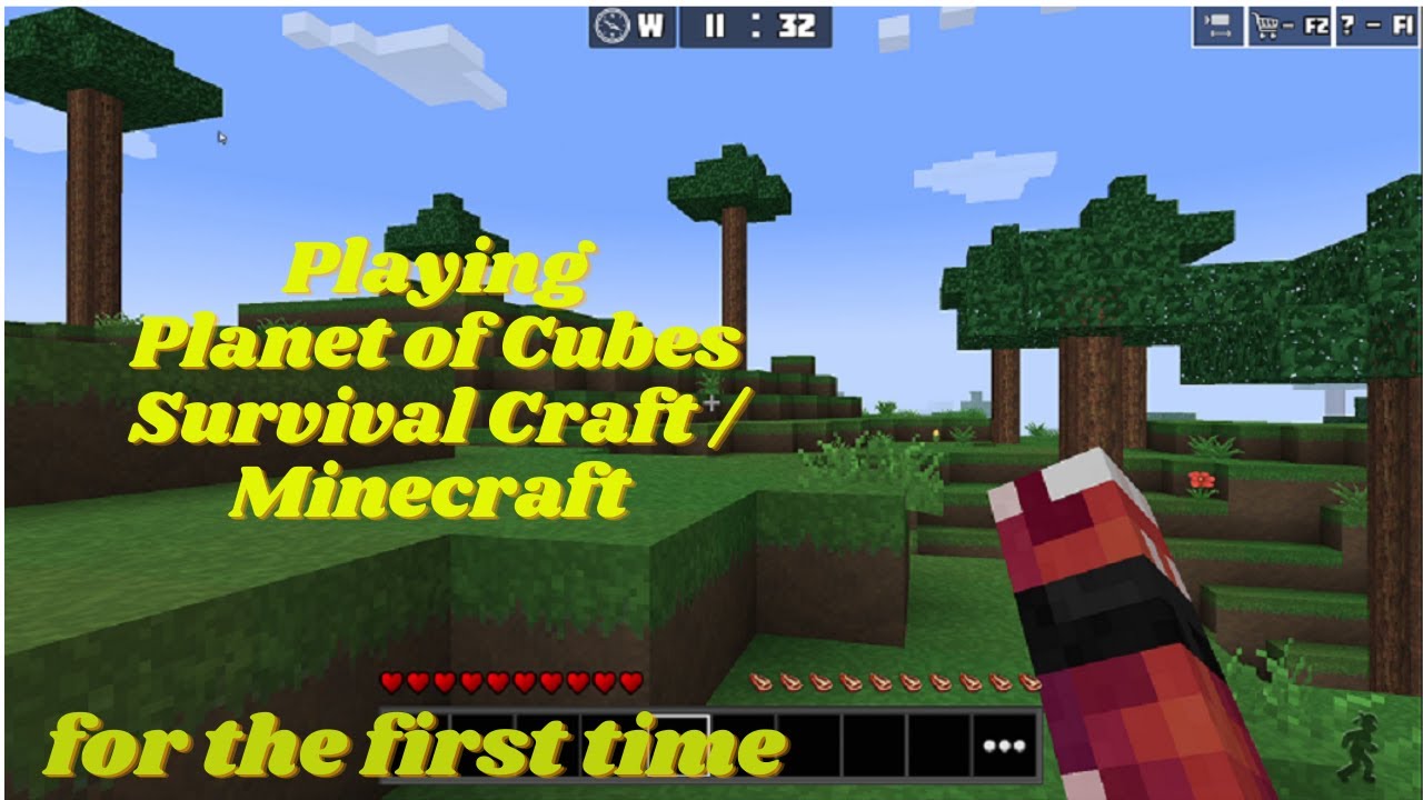 Our first ever experience in Planet of Cubes Survival Craft game - YouTube