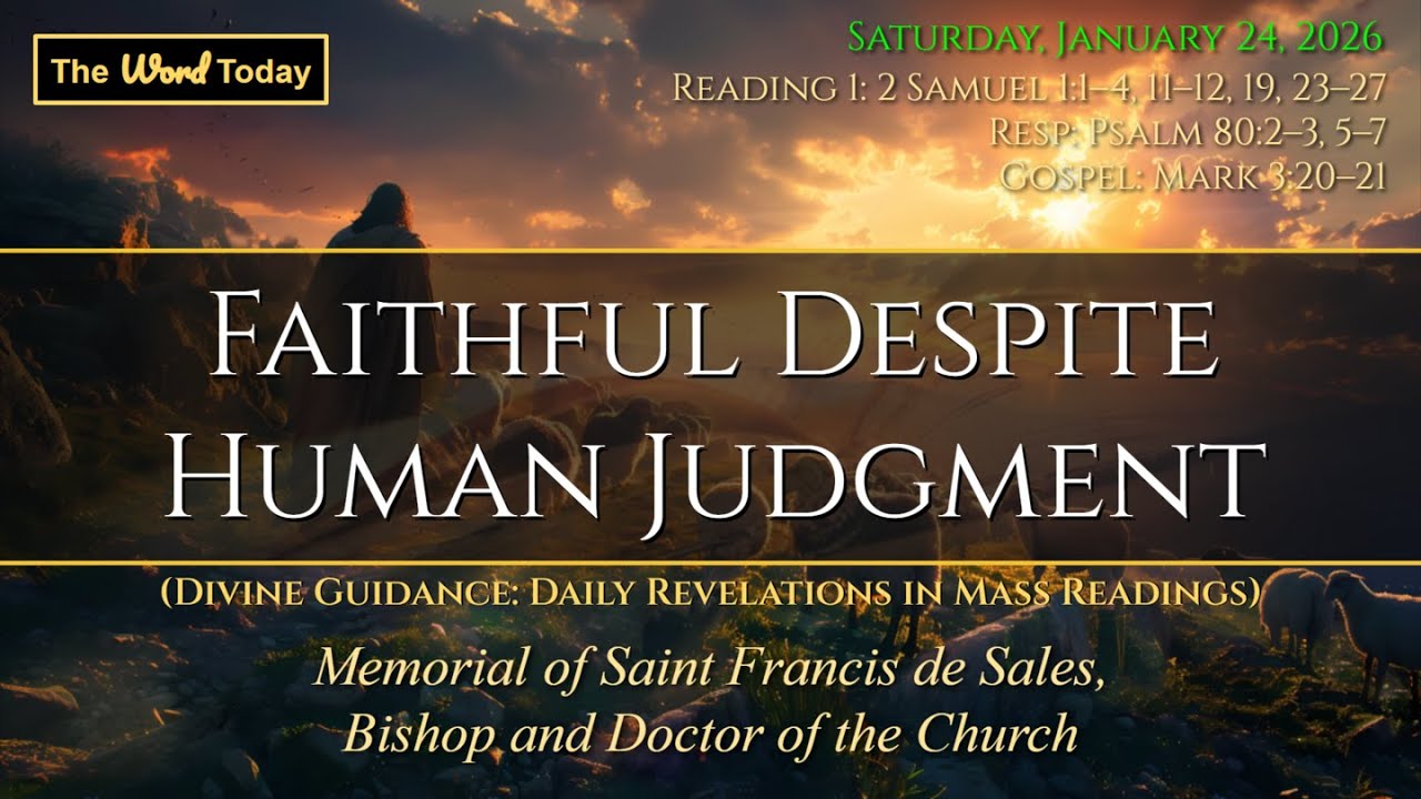 Faithful Despite Human Judgment | Divine Guidance - Saturday, January ...