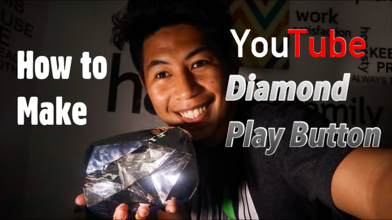 How to Make Diamond Play Button 2019 Easy - YouTube