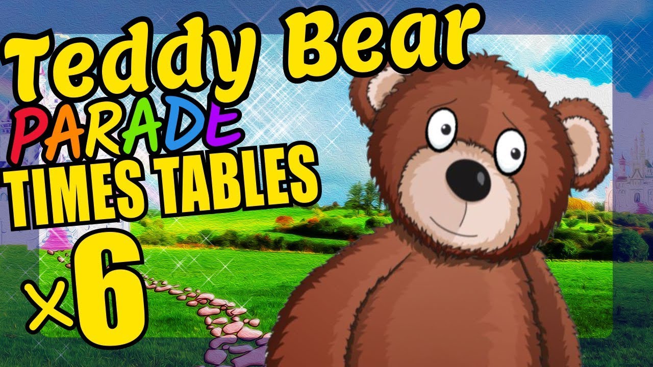 Teddy Bears Teaching Multiplication Times Tables x6 Educational Math ...