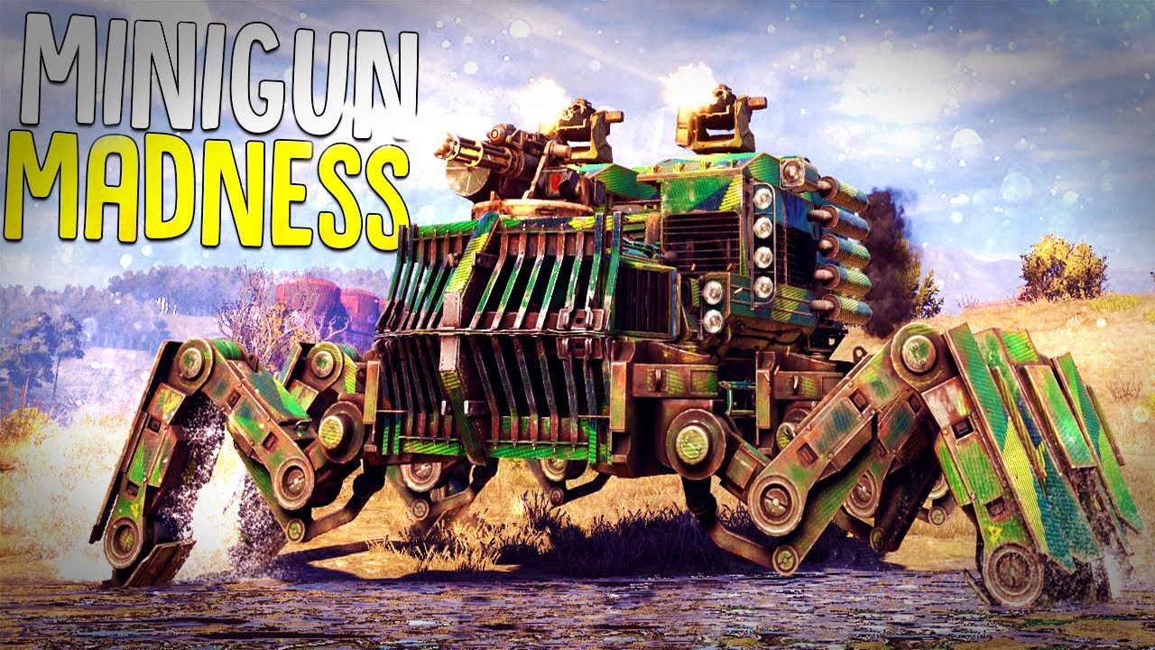 I Built A Devastating Minigun Spider Tank - Vehicle Builds & PvP ...