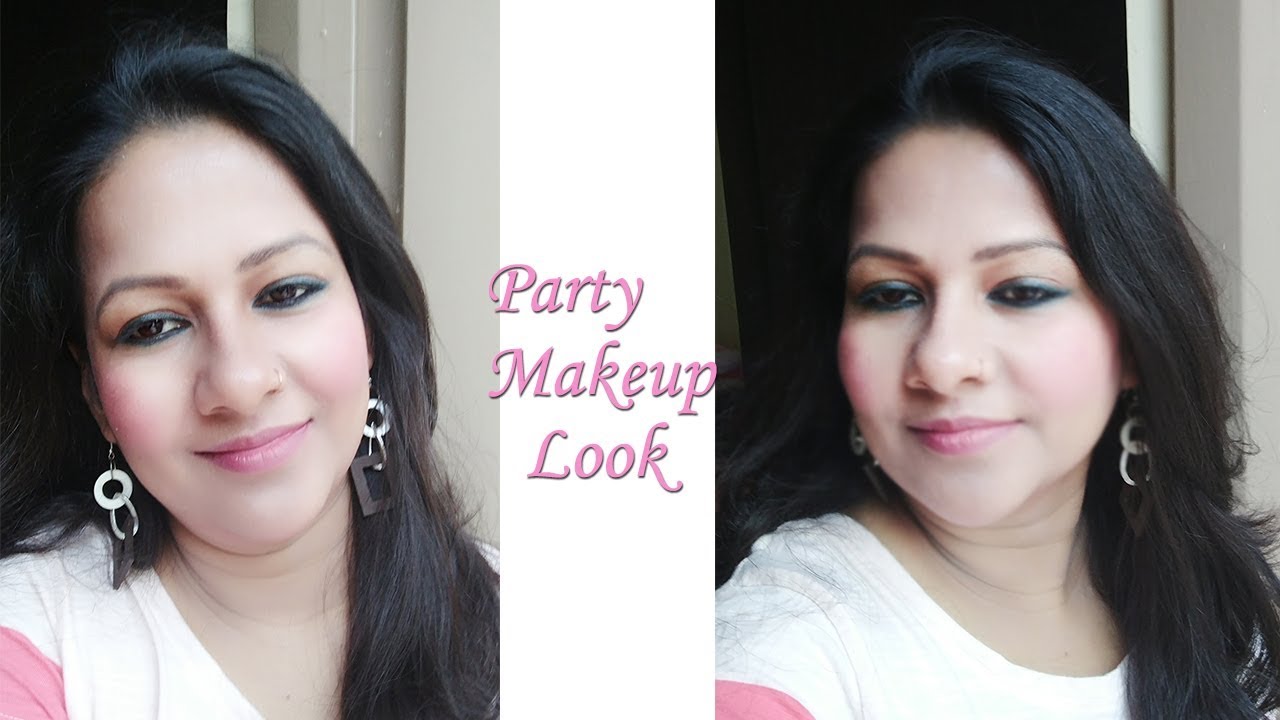 Party makeup tutorial for Indian skin - YouTube