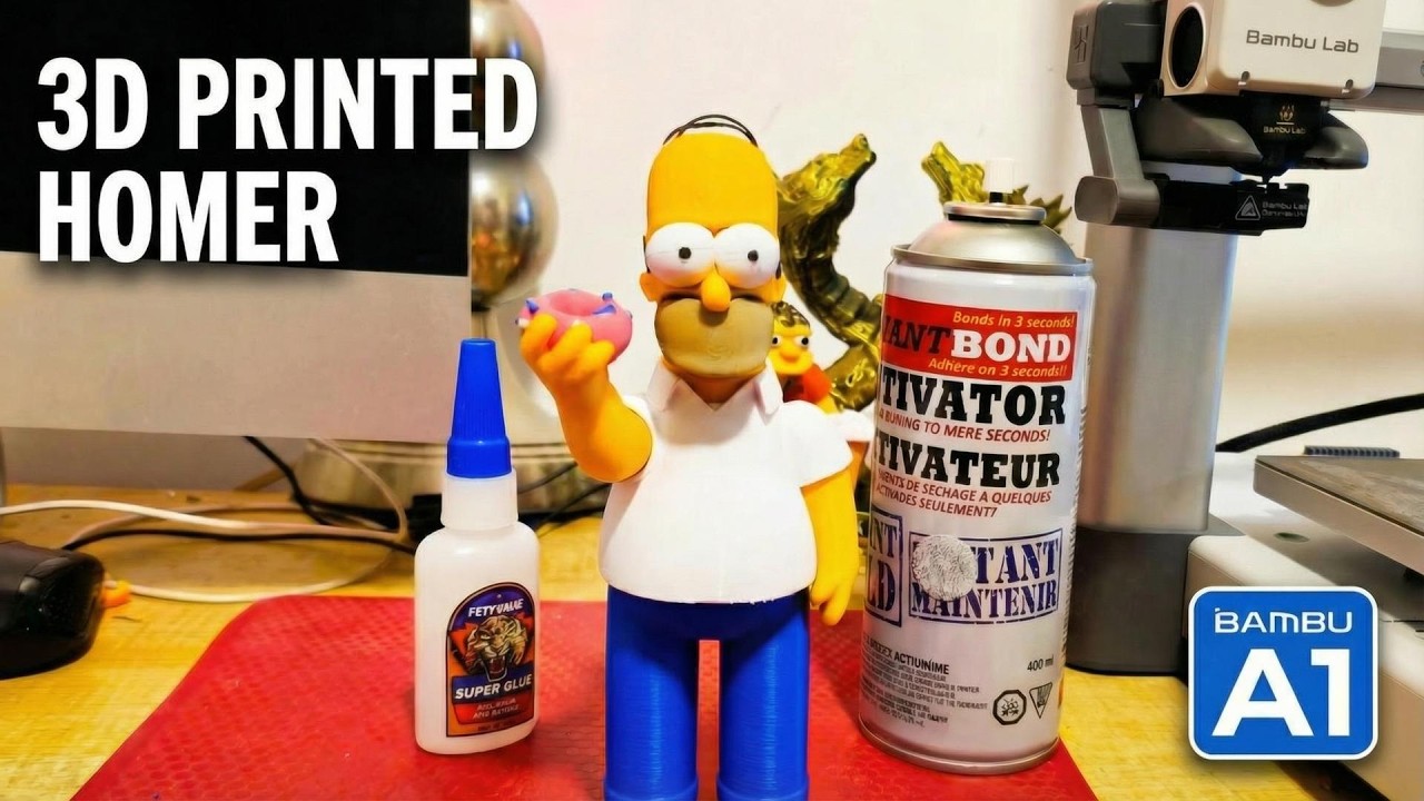 3D Printed – Assembling HOMER SIMPSON from The Simpsons - YouTube