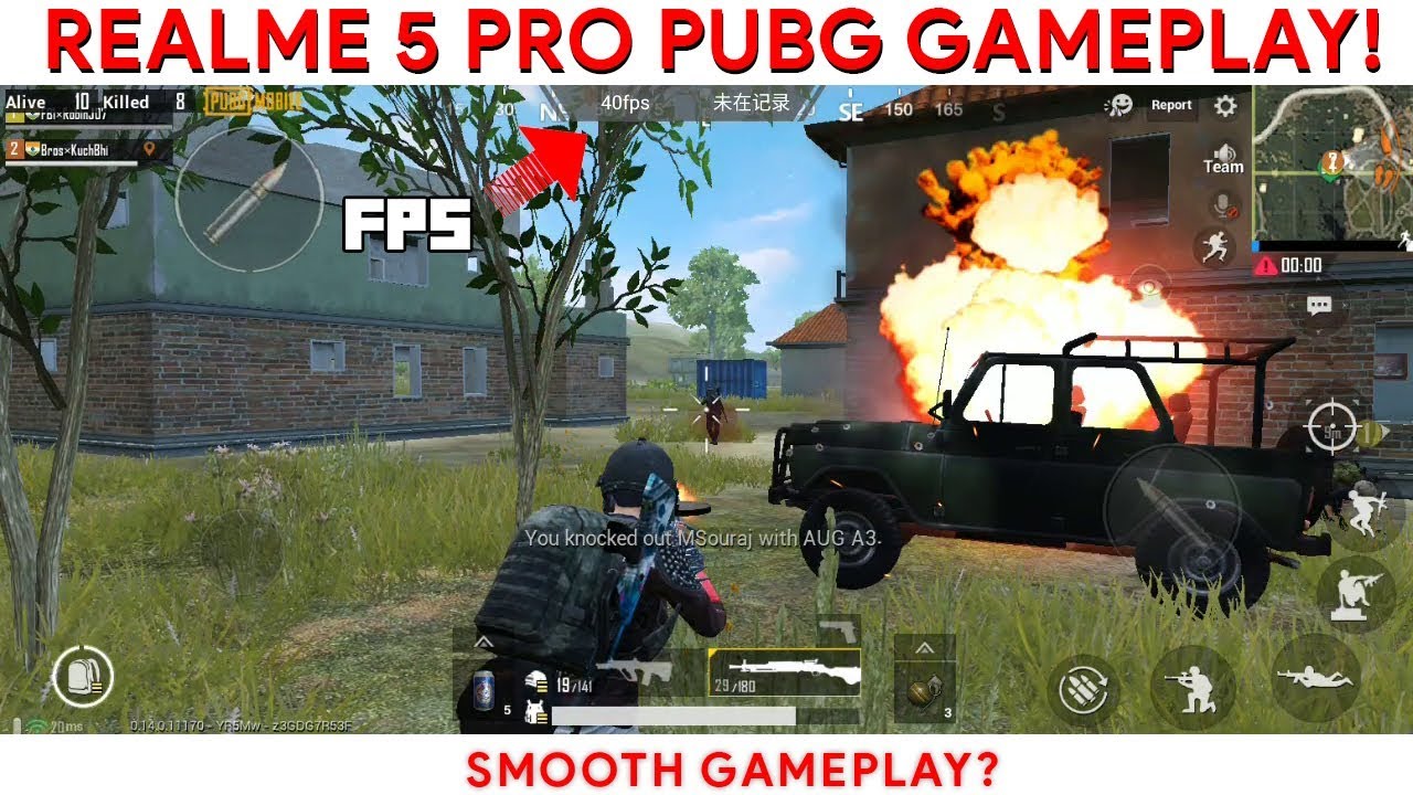Realme 5 Pro PUBG GAMEPLAY PERFORMANCE REVIEW with FPS DATA! - YouTube