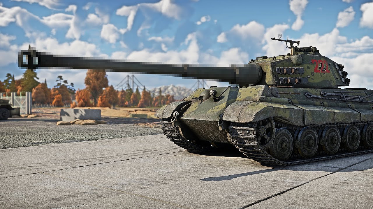 German Tank Has A Massive Gun || Tiger II (10.5 cm Kw.K) - YouTube