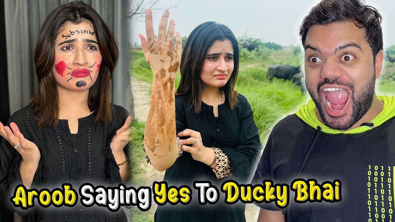 Aroob Saying Yes To Ducky Bhai For 24 Hours 😱 | Gone Wrong 😭💔 Realtime ...