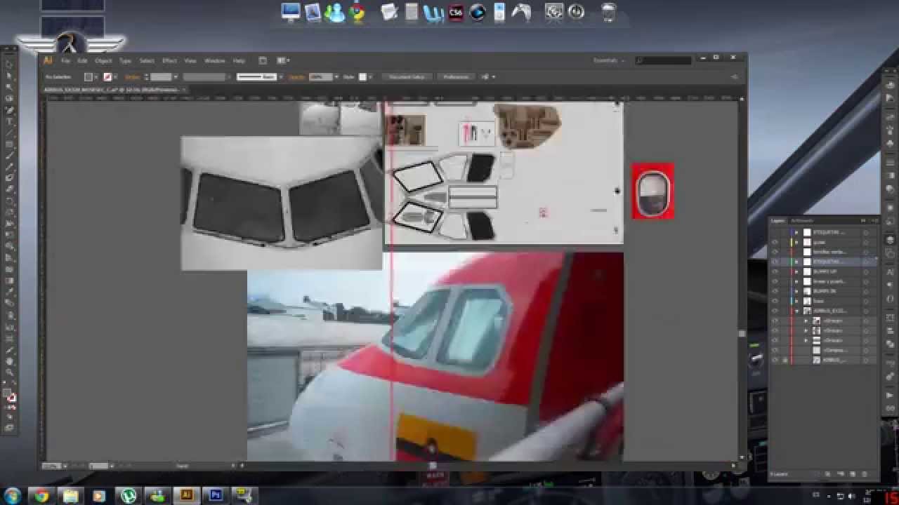 FSX Producción PaintKit para Airbus A320 Aerosoft En 4K HD - YouTube