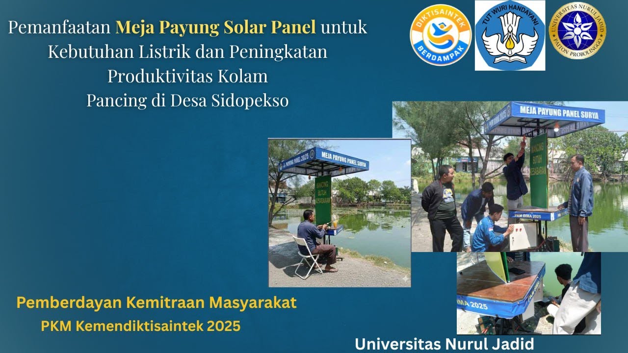 Pemanfaatan Meja Payung Solar Panel untuk Kebutuhan Listrik ...