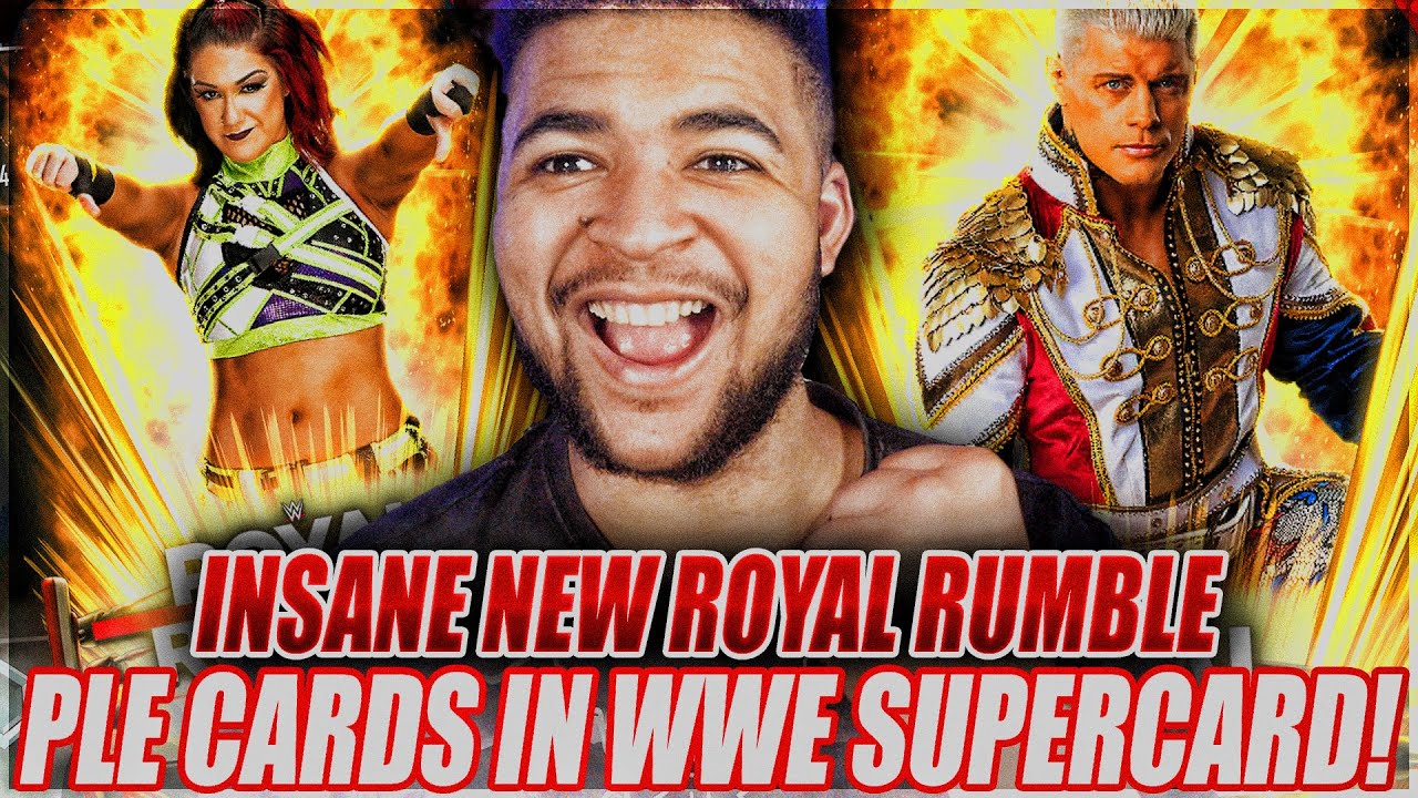 INSANE NEW ROYAL RUMBLE PLE CARDS IN WWE SUPERCARD! - YouTube