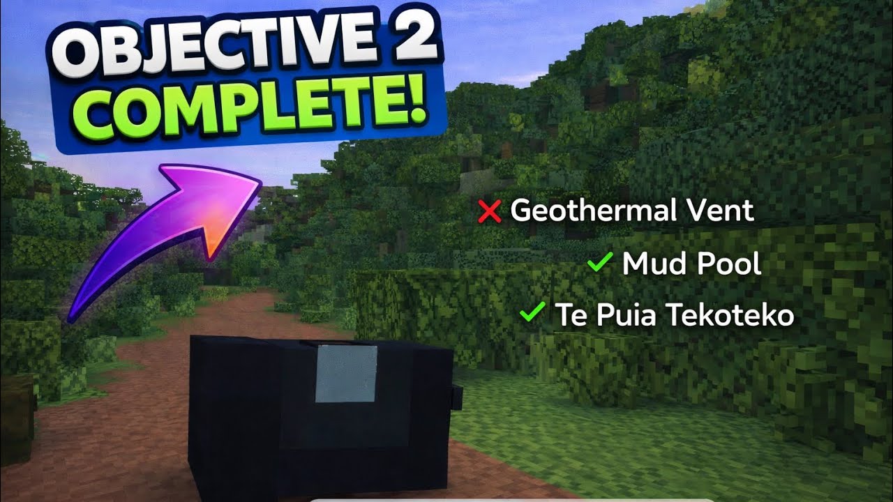 Completing Objective 2 in Minecraft New Zealand 🇳🇿 | Adventure Tour ...