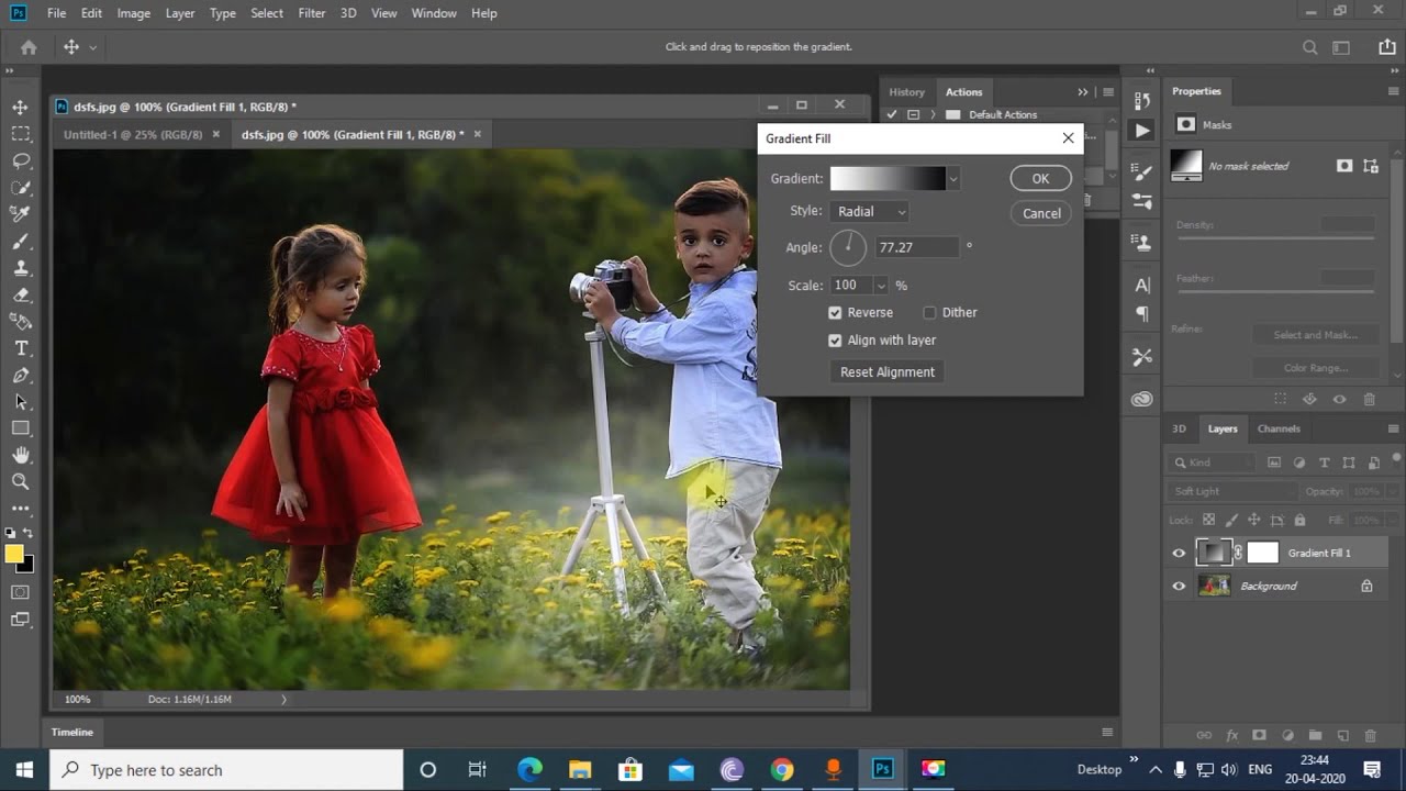 How to Create Amazing Color Effects Instantly Using Gradient Fill in ...