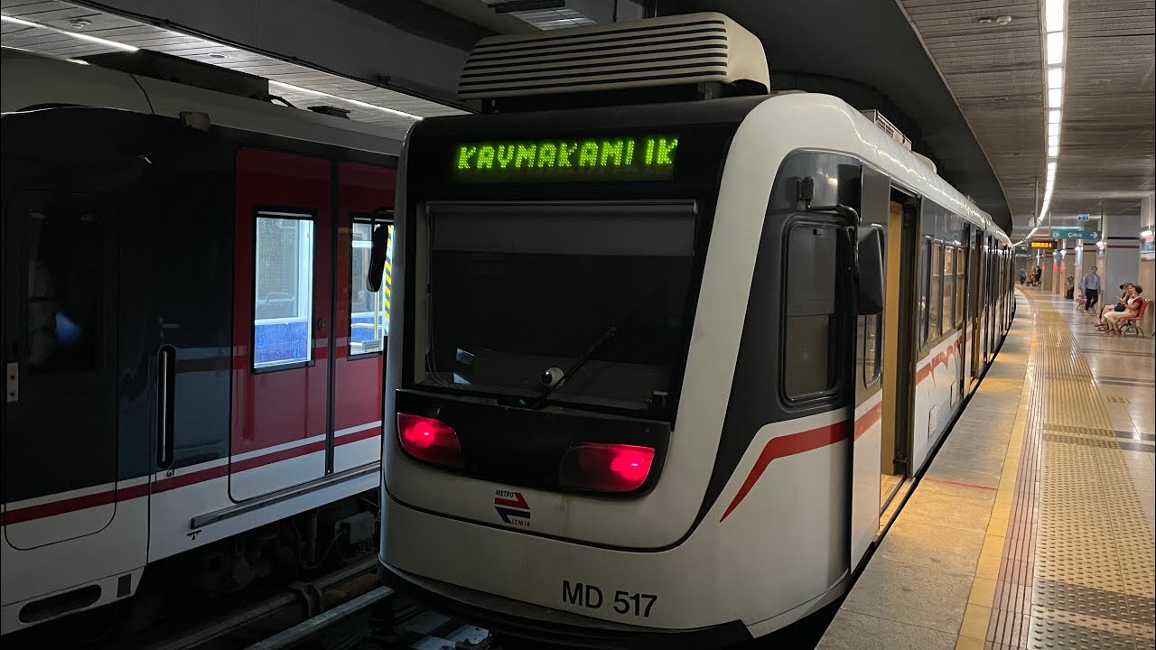 Поездка на метропоезде ABB/Adtranz Izmir LRV, Измир! Снято 3 мая - YouTube