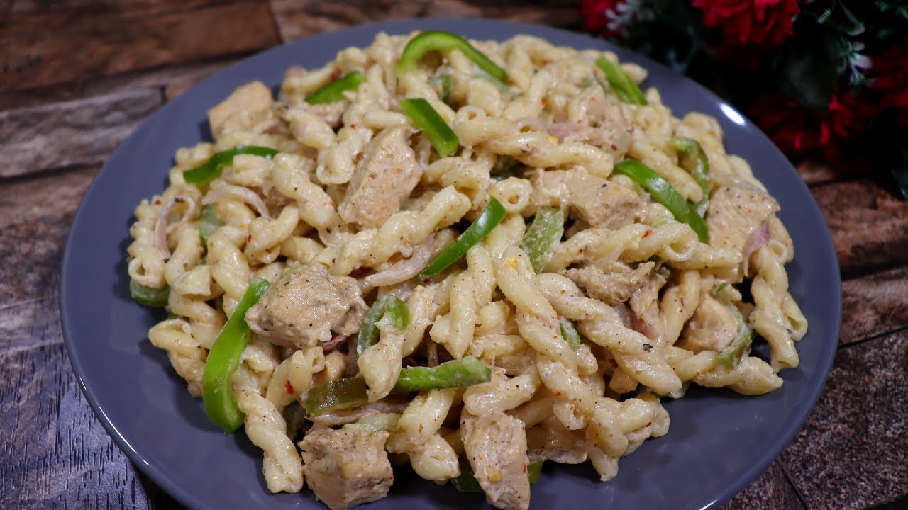 Unique Chicken Pasta Recipe| Chicken Malai Tikka Pasta Recipe By Tasty ...