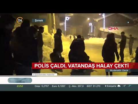 Şırnak'ta polisler Kürtçe şarkı ile vatandaşların halaylarına eşlik etti