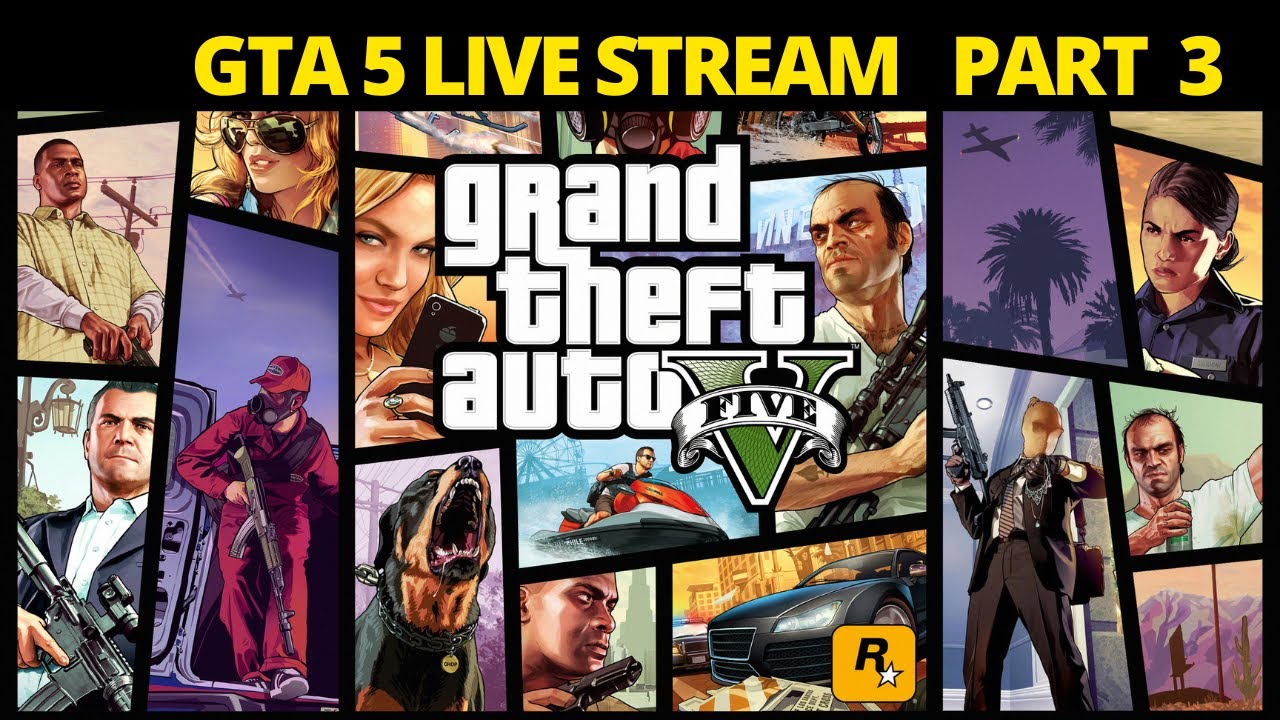GTA 5 FIRST LIVE STREAM WITH SHARABI 7 | GTA 5 PART 3 - YouTube