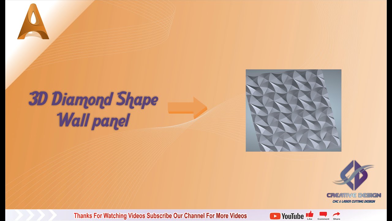 3D Diamond Shape Wall Panel | 3D Wall Texture | Wall Cladding | 3D ...