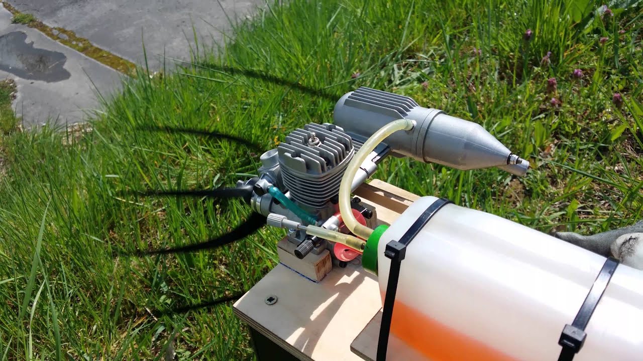 ASP S 40A Test run Rc engine 6,5cm3 - YouTube
