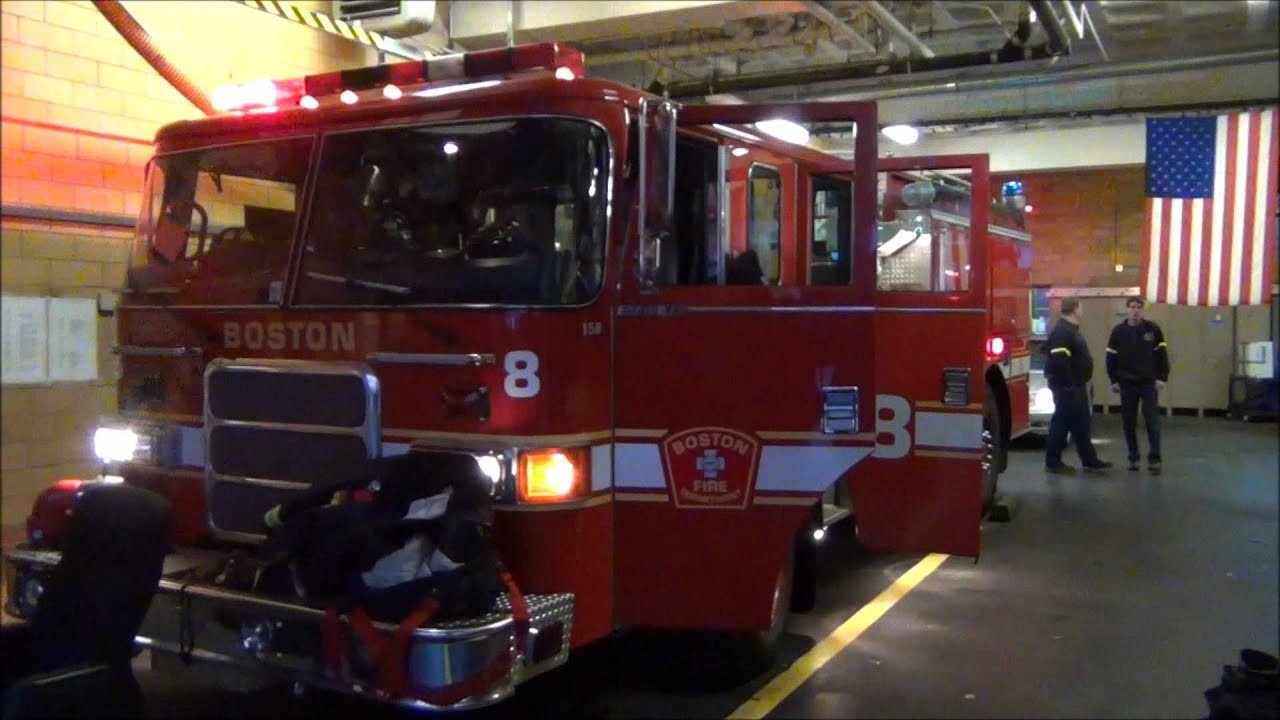 Walk Around of Boston Fire Department's Engine 8 and Ladder 1 in North ...
